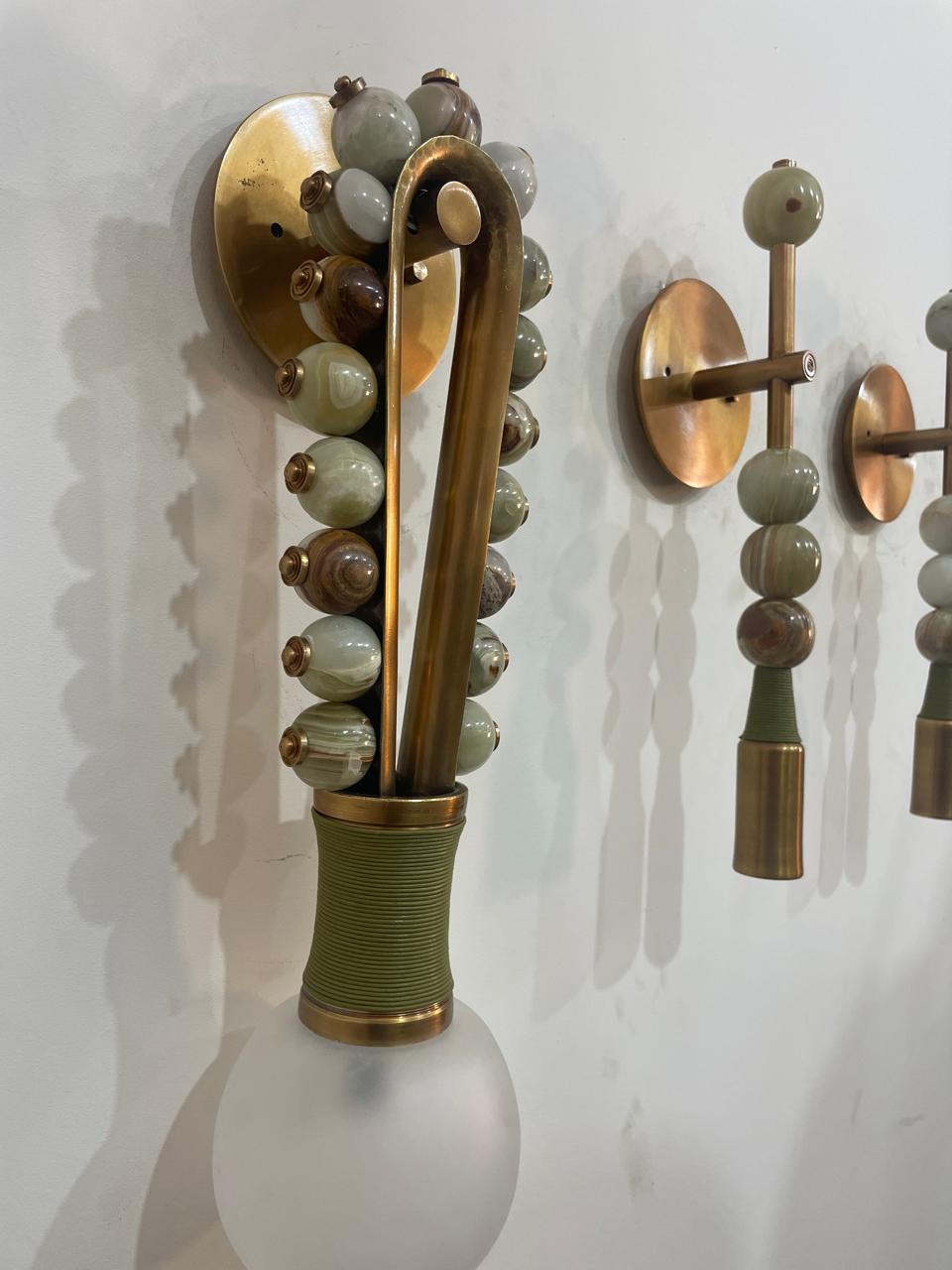 TALISMAN Loop Brass Wall Sconce – Customizable Modern Mid-Century Wall ...