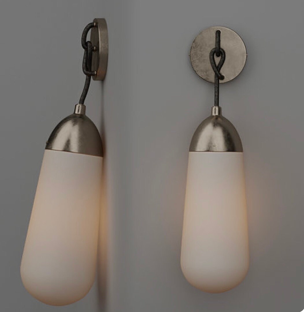 Custom Lariat Wall Sconce- Wall Light Fixture - Modern gold Wall sconc – GlassBlownStudio