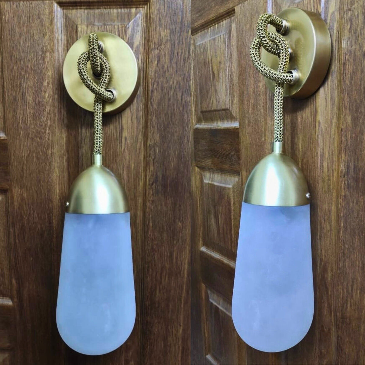 Custom Lariat Wall Sconce- Wall Light Fixture - Modern gold Wall sconc ...